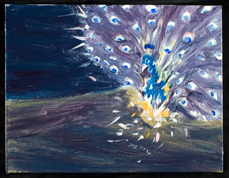 Peacock Painting by Ally Morton | Saatchi Art