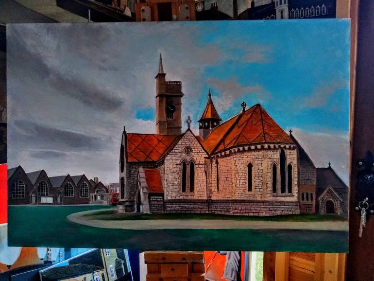 Hartlepool Art Gallery and College Painting by Graham Frank Wright ...