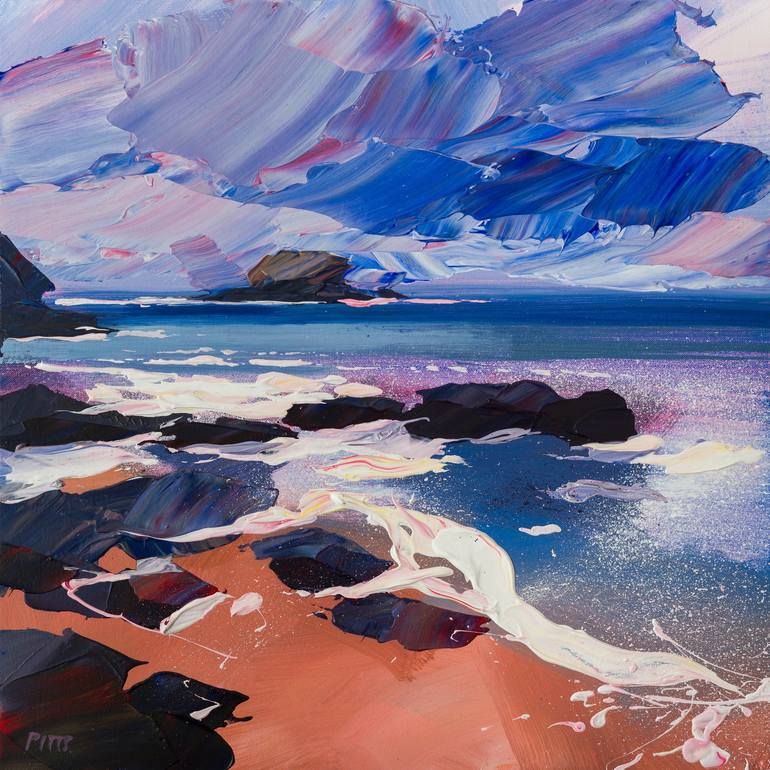 Resolute Rocks I Painting by Jonathan Pitts | Saatchi Art