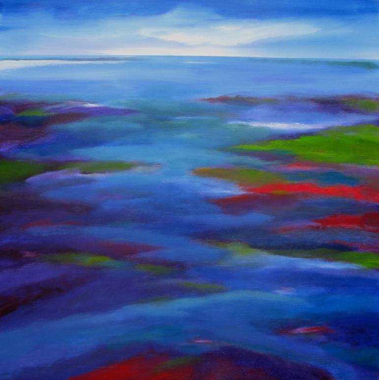 View from the glider plane, the Dutch coast. (0210)(featured) Painting ...