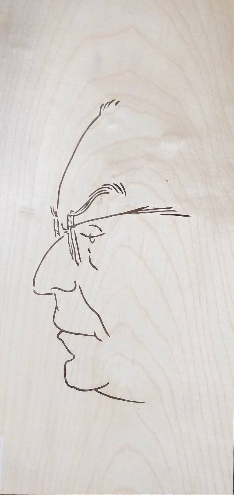 Ivo Andrić - marquetry work Collage by Dusan Rakic | Saatchi Art