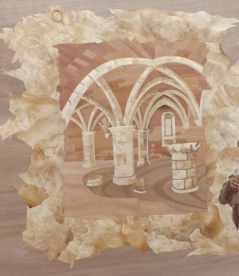 Marquetry work - Parchment Collage by Dusan Rakic | Saatchi Art