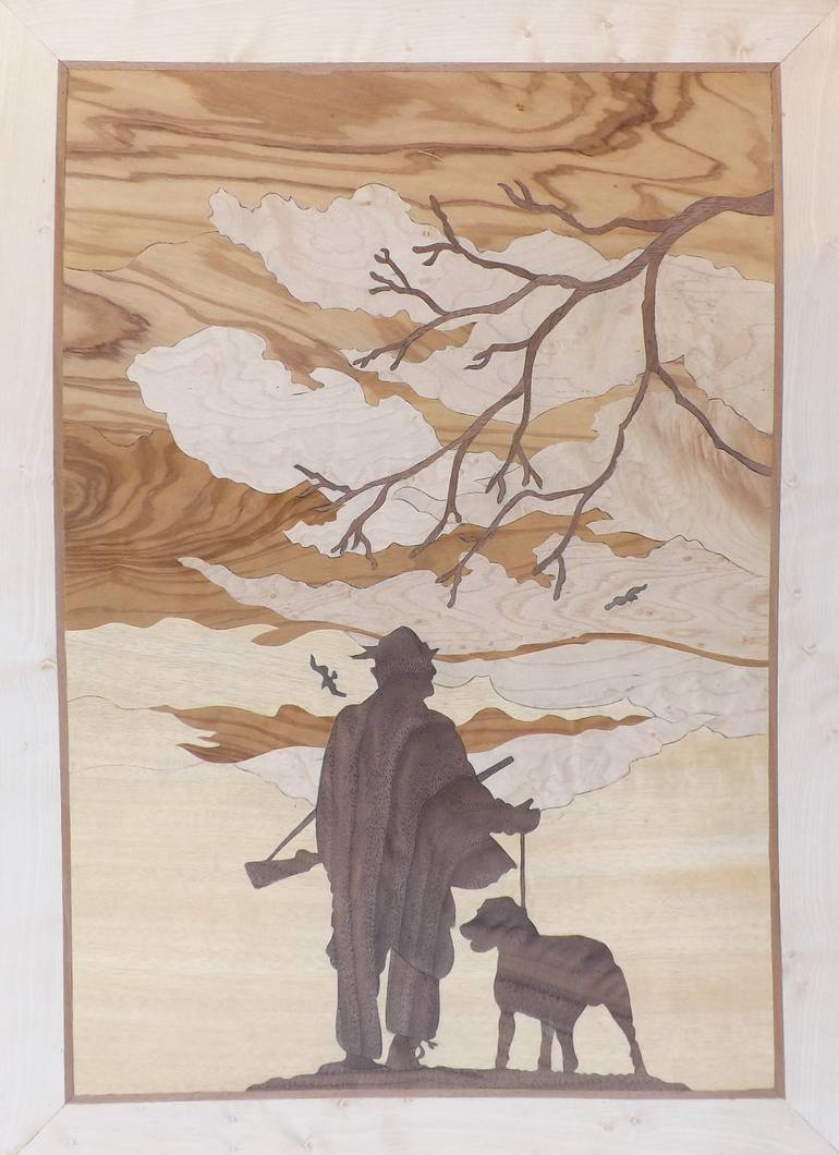 Hunter 2 (marquetry work) - Limited Edition of 1 Printmaking by Dusan ...