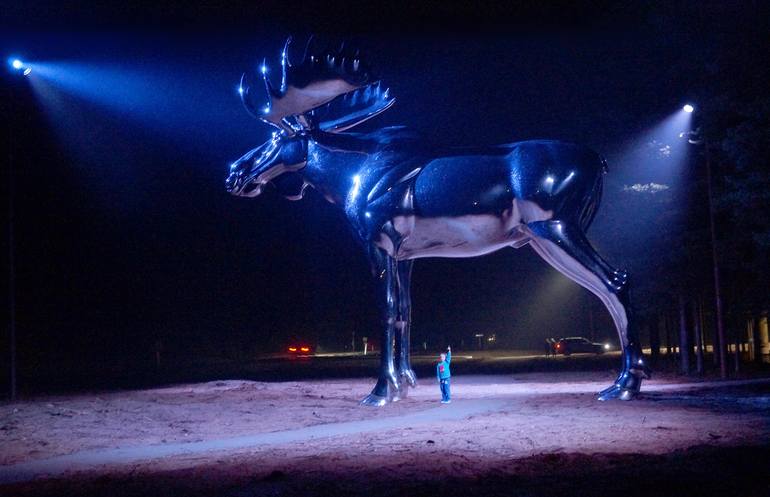 The big Elk - Storelgen Sculpture by Linda Bakke | Saatchi Art