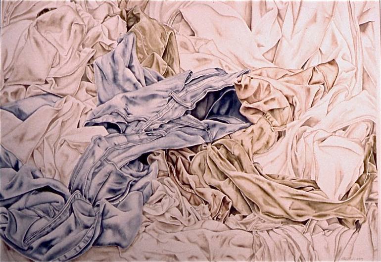 Fabric Study Painting by Alain Gavin | Saatchi Art