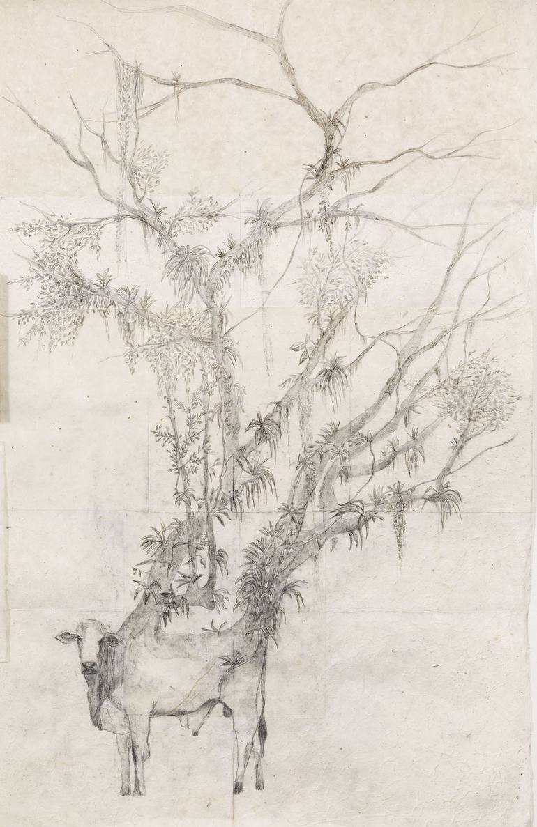 Humble tree Drawing by Alina D'Alva | Saatchi Art
