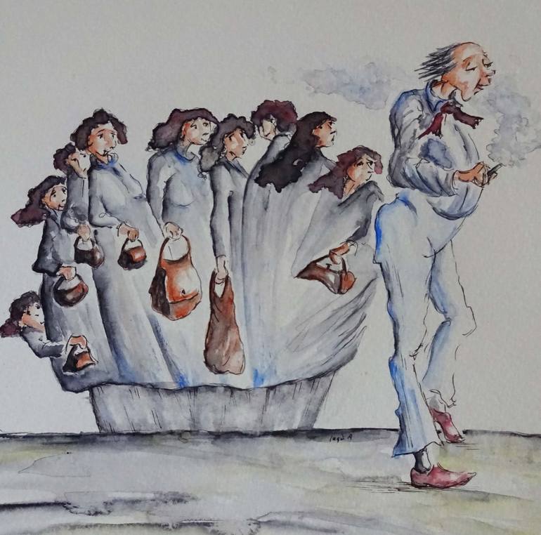 Massive admiration Drawing by Ingri Ahlsen | Saatchi Art