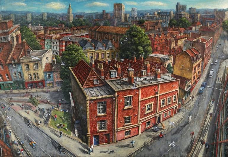 Beating Heart Of Bristol Painting by Adrian Sykes | Saatchi Art