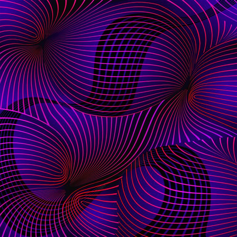 Space-Time No-2 blue / Signed Painting by David Arrigoni | Saatchi Art