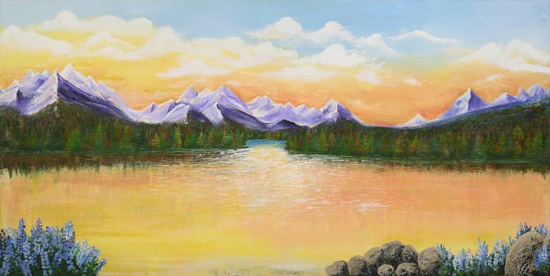 Himalayas Painting by Elena Patel | Saatchi Art