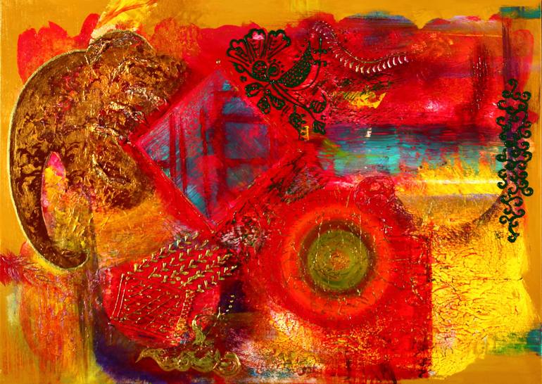 India - 1 Painting by Elena Patel | Saatchi Art