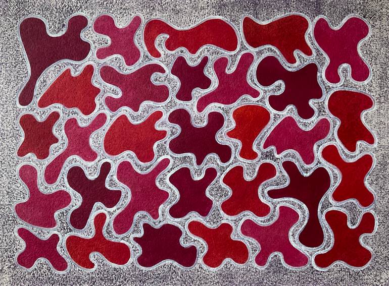 Red Colour Oddity Painting by Anthony Bingham | Saatchi Art