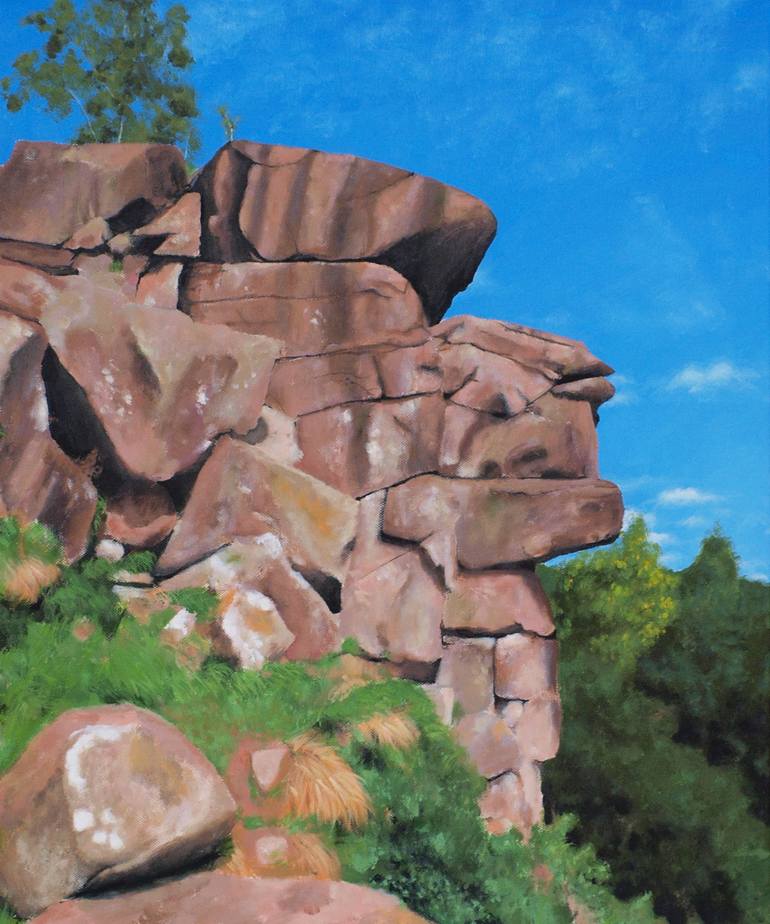 Near Robin Hood's Stride Painting by Toby Hazel | Saatchi Art