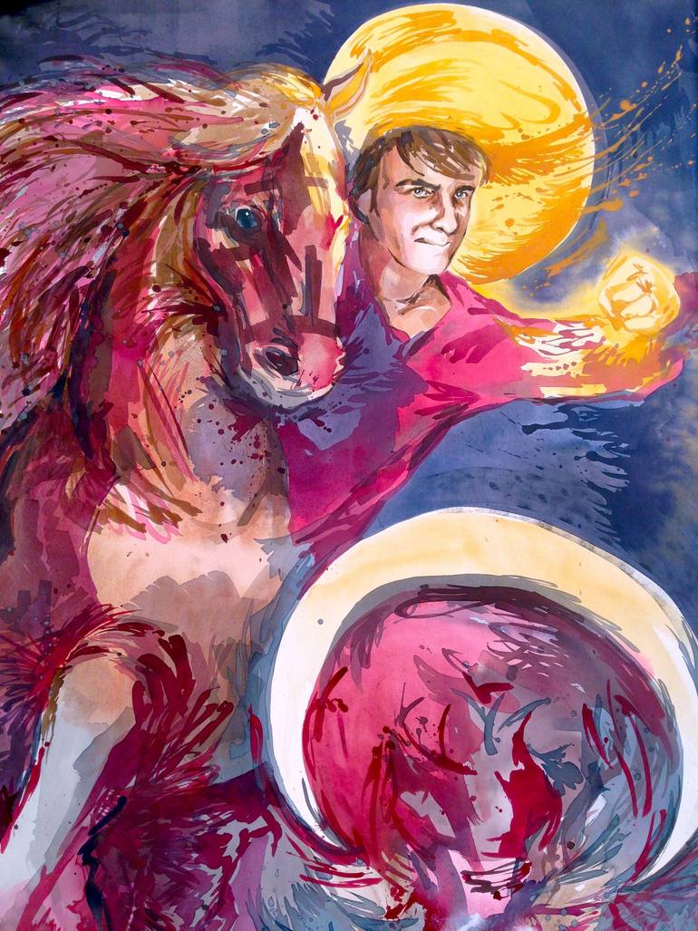 El Charro Painting by Esteban Fuentesdemaria Huitron | Saatchi Art