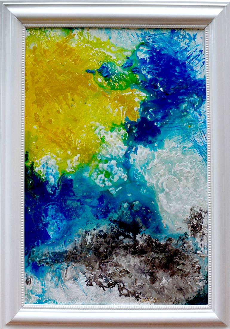 Champagne On The Beach Painting by Lynne Godina-Orme | Saatchi Art