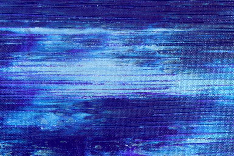 Iridescent midnight blue (Moon reflections) Painting by Nestor Toro ...
