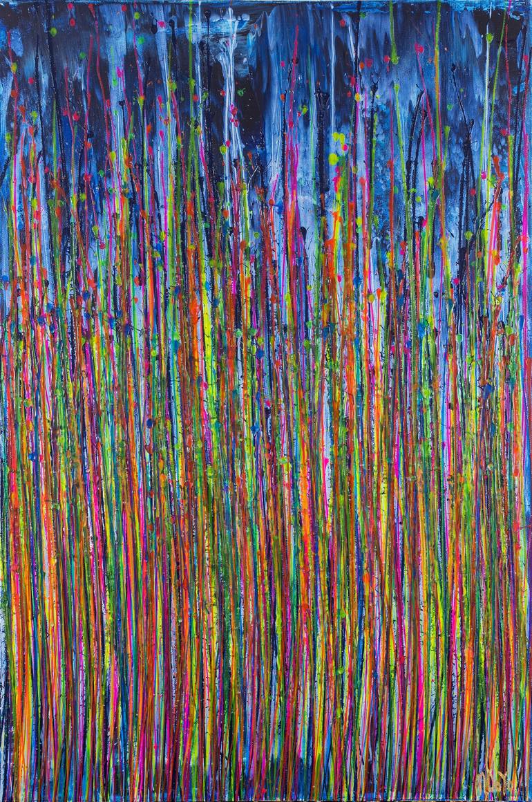 High frequency garden 1 Painting by Nestor Toro | Saatchi Art