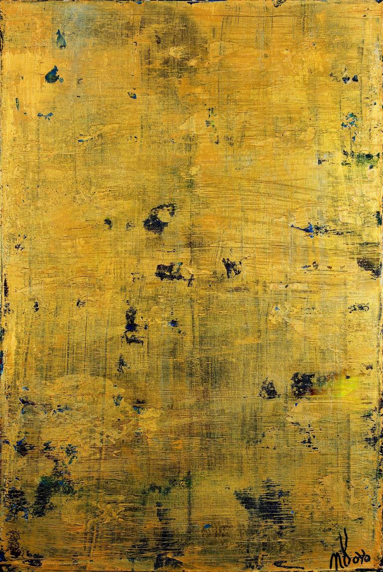 Gold leaf terrain Painting by Nestor Toro | Saatchi Art