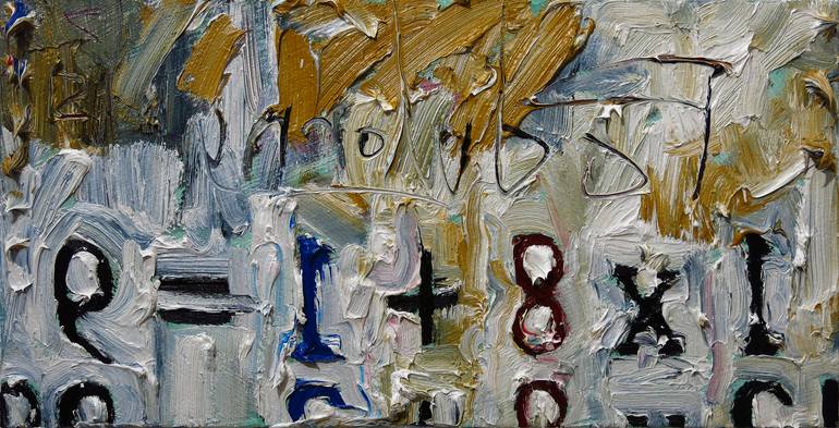 A New Exhibition Explores the Science and Math- Numbers Oil on canvas ...