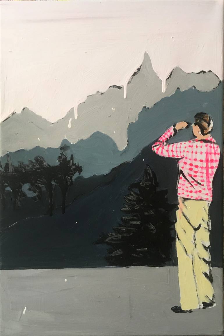 it´s raining strawberry-milk Painting by Simone Kocher | Saatchi Art