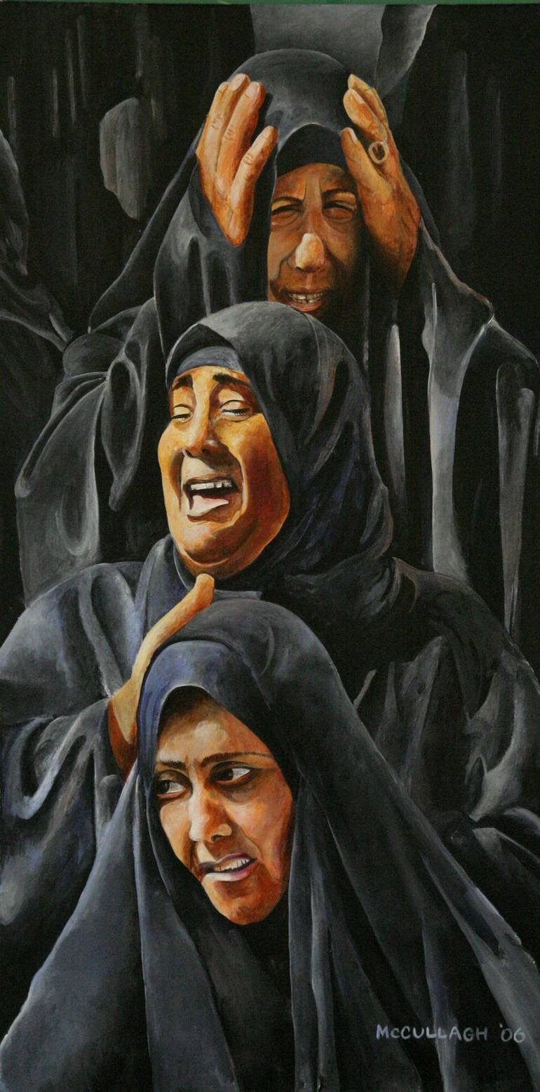 The Laughter of War Painting by William McCullagh | Saatchi Art