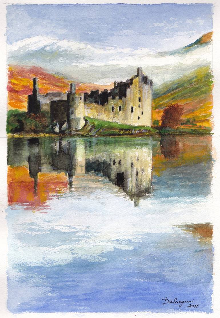 Kilchurn Castle Painting by Dai Wynn | Saatchi Art