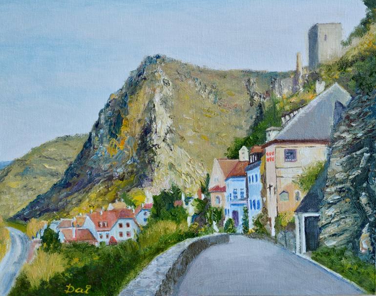 Dürnstein on the Danube in Austria Painting by Dai Wynn | Saatchi Art