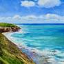 Cape Otway and Bass Strait Painting by Dai Wynn | Saatchi Art