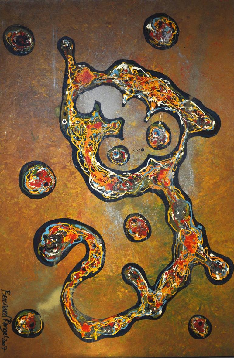 Crowd V Painting by Bernard Rangel | Saatchi Art