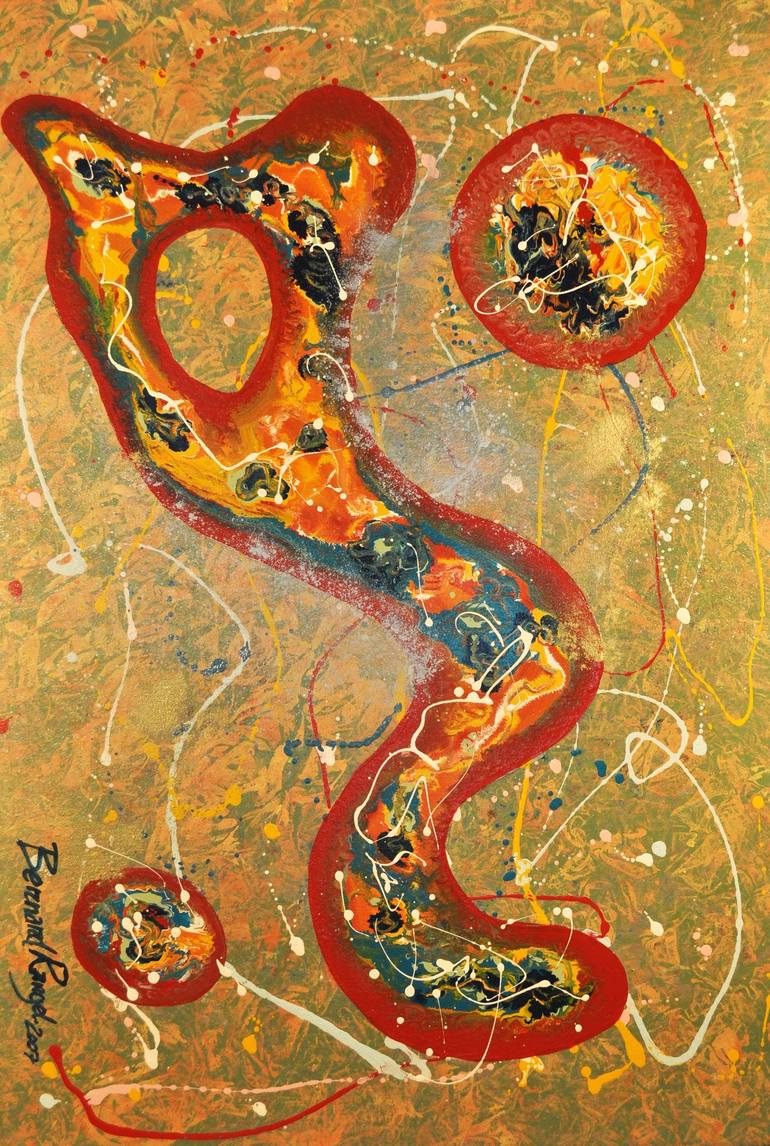 Indian Singer Painting by Bernard Rangel | Saatchi Art