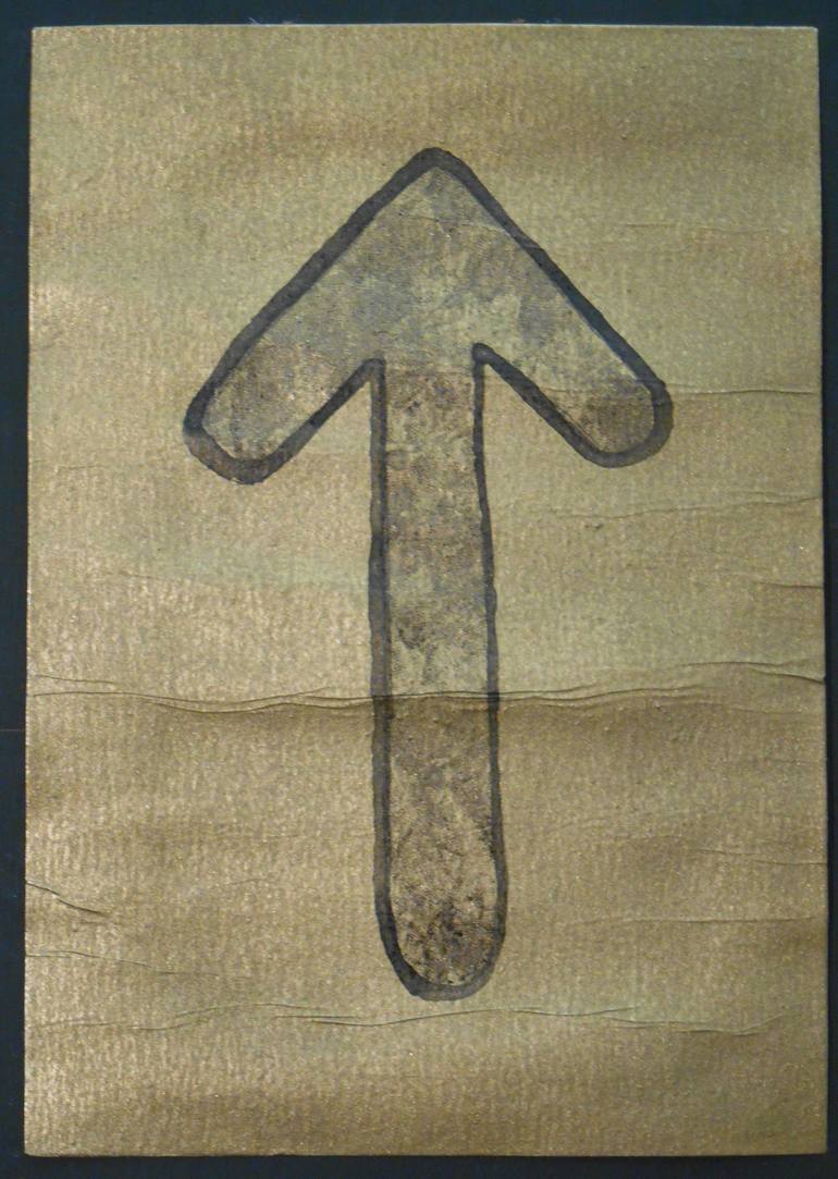 Rune: TIWAZ Painting by Bernard Rangel | Saatchi Art