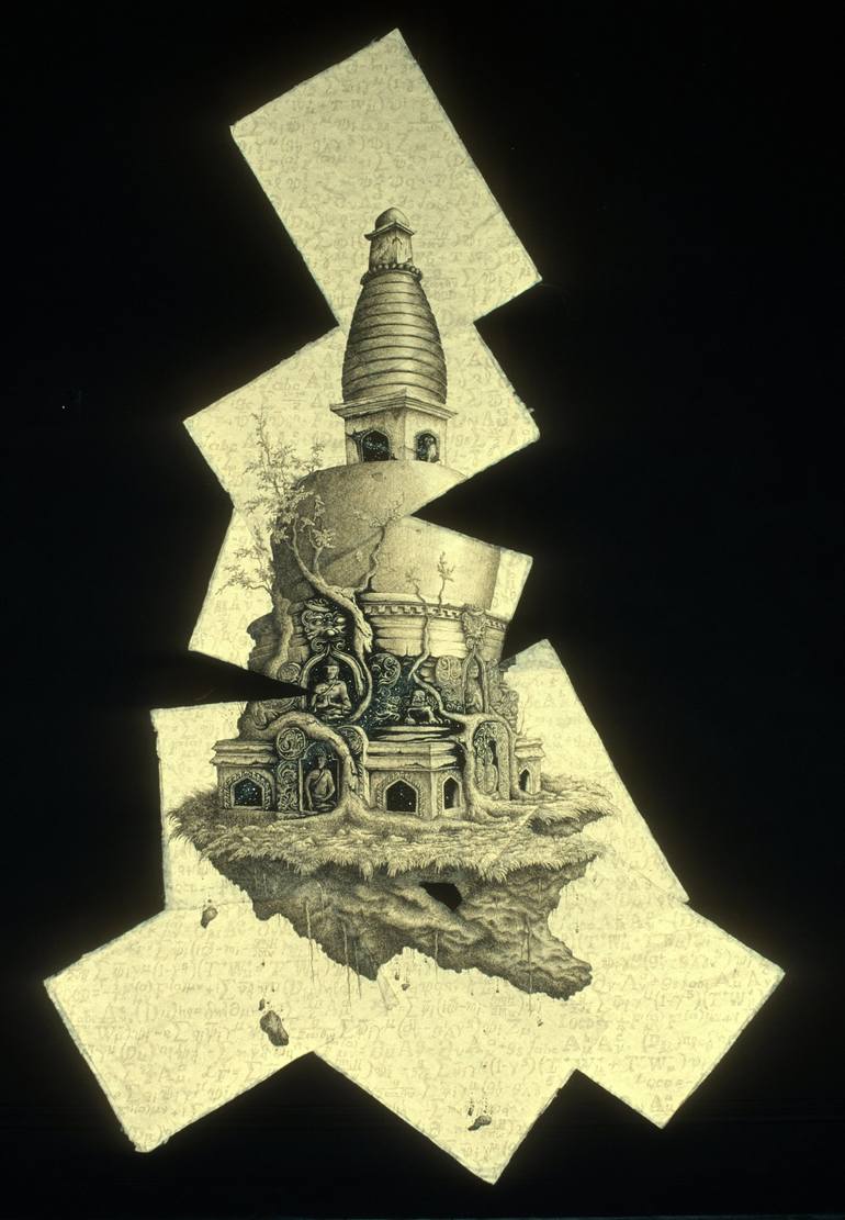 Empty Icon, Empty Mind Drawing by Philip Sugden | Saatchi Art