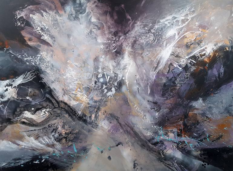 GIGANTIC SIZE 2M ABSTRACT MINDSCAPE DARK BEAUTY ONEIRIC ABOUT DIVINE ...