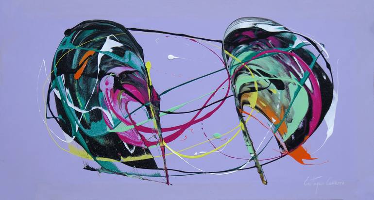 Two separate unions Painting by Eustaquio Carrasco | Saatchi Art