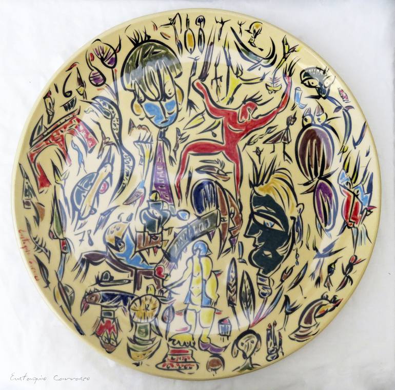 The red Dancer Sculpture by Eustaquio Carrasco | Saatchi Art