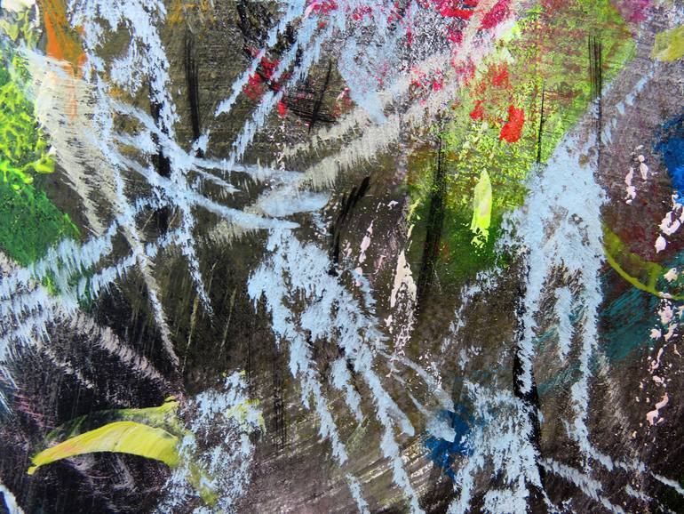 Scattered footprints Painting by Eustaquio Carrasco | Saatchi Art