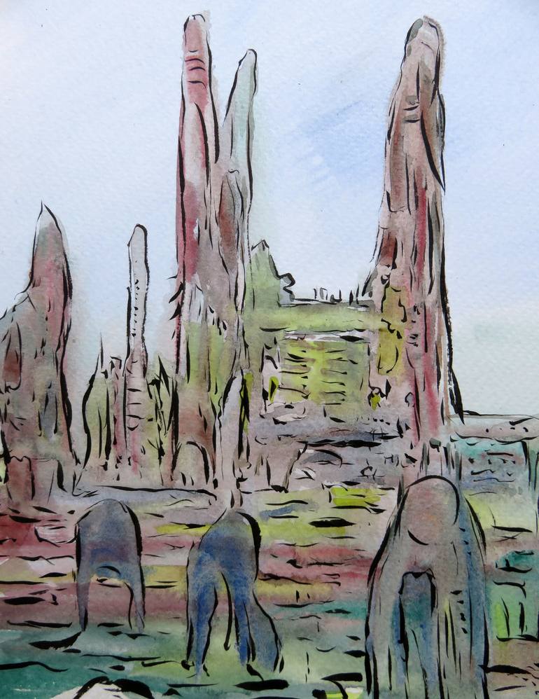 Lost City Painting by Eustaquio Carrasco | Saatchi Art