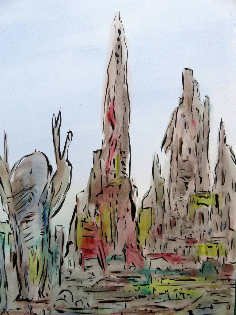 Lost City Painting by Eustaquio Carrasco | Saatchi Art