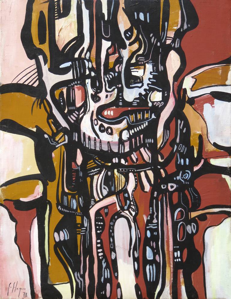 Composition integrated shapes and lines Painting by Eustaquio Carrasco ...