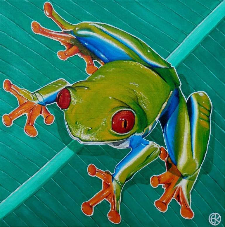 Frog Painting by Erin Rowley | Saatchi Art