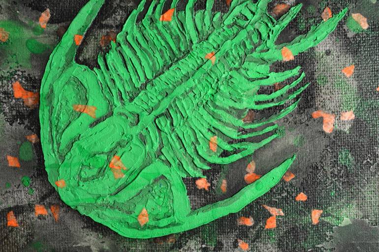 trilobite carnival Painting by Gian Luigi Delpin | Saatchi Art