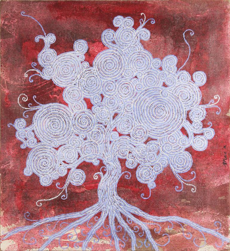 vortex tree Painting by Gian Luigi Delpin | Saatchi Art