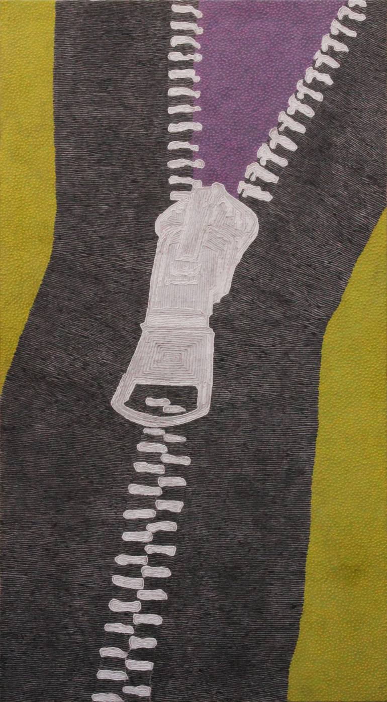 esoteric zip Painting by Gian Luigi Delpin | Saatchi Art