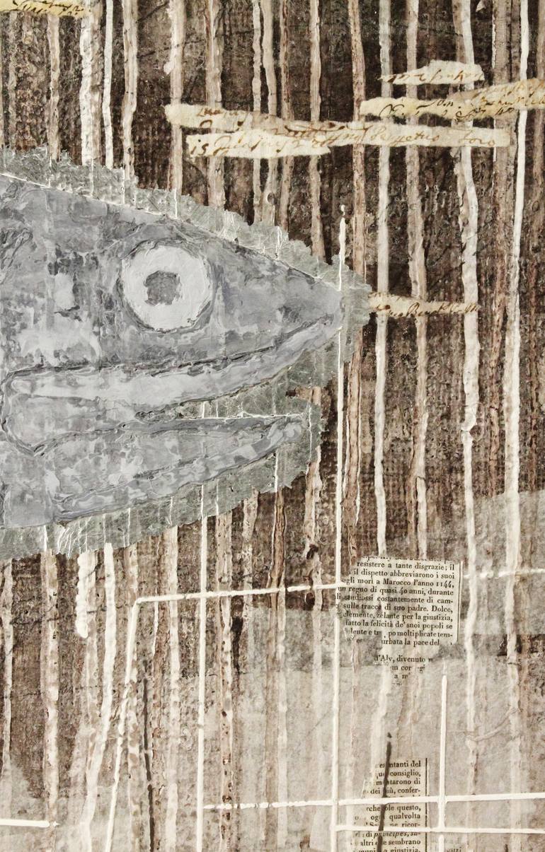 apparition of an anchovy in a misty landscape Painting by Gian Luigi ...