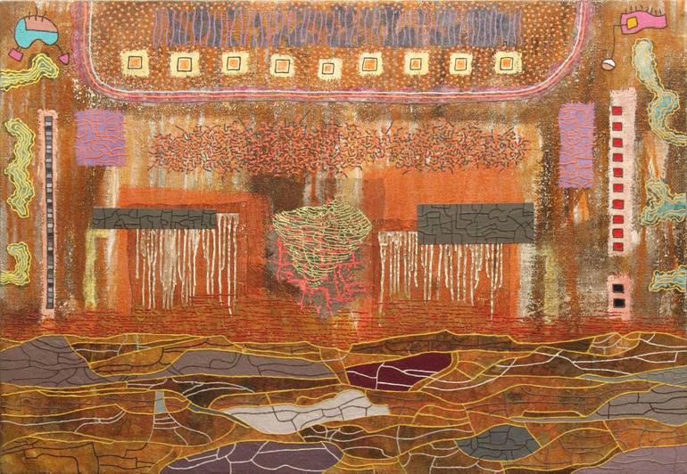 esoteric landscape Painting by Gian Luigi Delpin | Saatchi Art