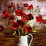 Poppies Jug Digital by James Shepherd | Saatchi Art