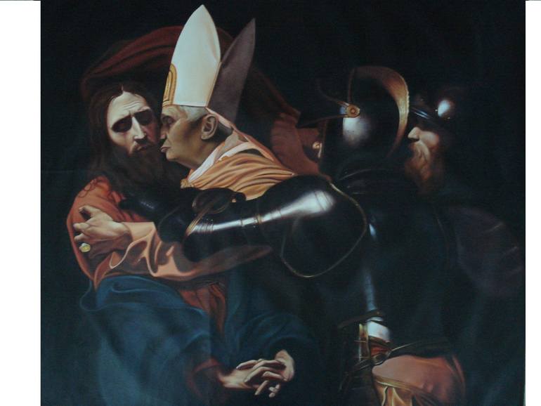 The Kiss Painting by Julio Lorente | Saatchi Art