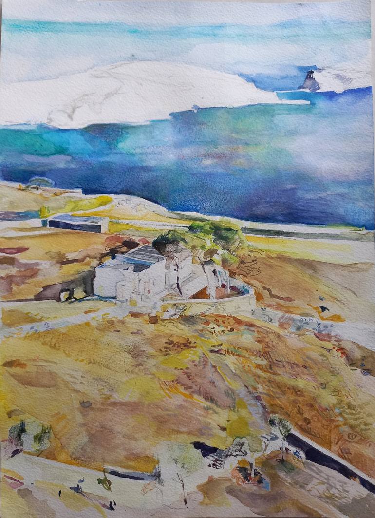 Cyclades Series IX Painting by Georgia Chatzi | Saatchi Art