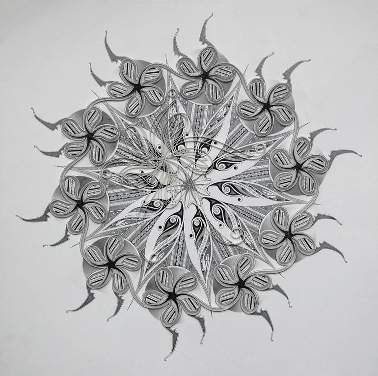 Frangipani Drawing by Emily Jane Cartwright | Saatchi Art