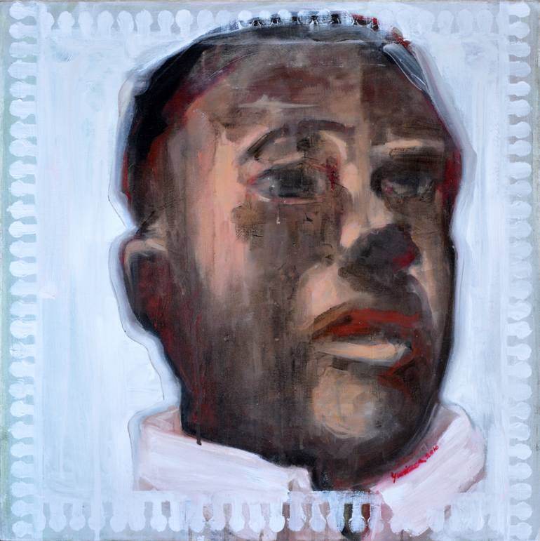 Head Stamp Painting by Yunizar Mursyidi | Saatchi Art